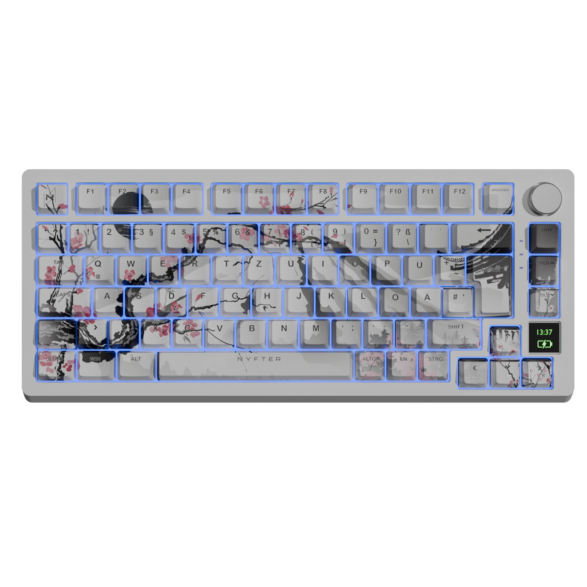 Nyfter® Wireless Hall Effect Tastatur Nyfboard HE 82K 2.0
