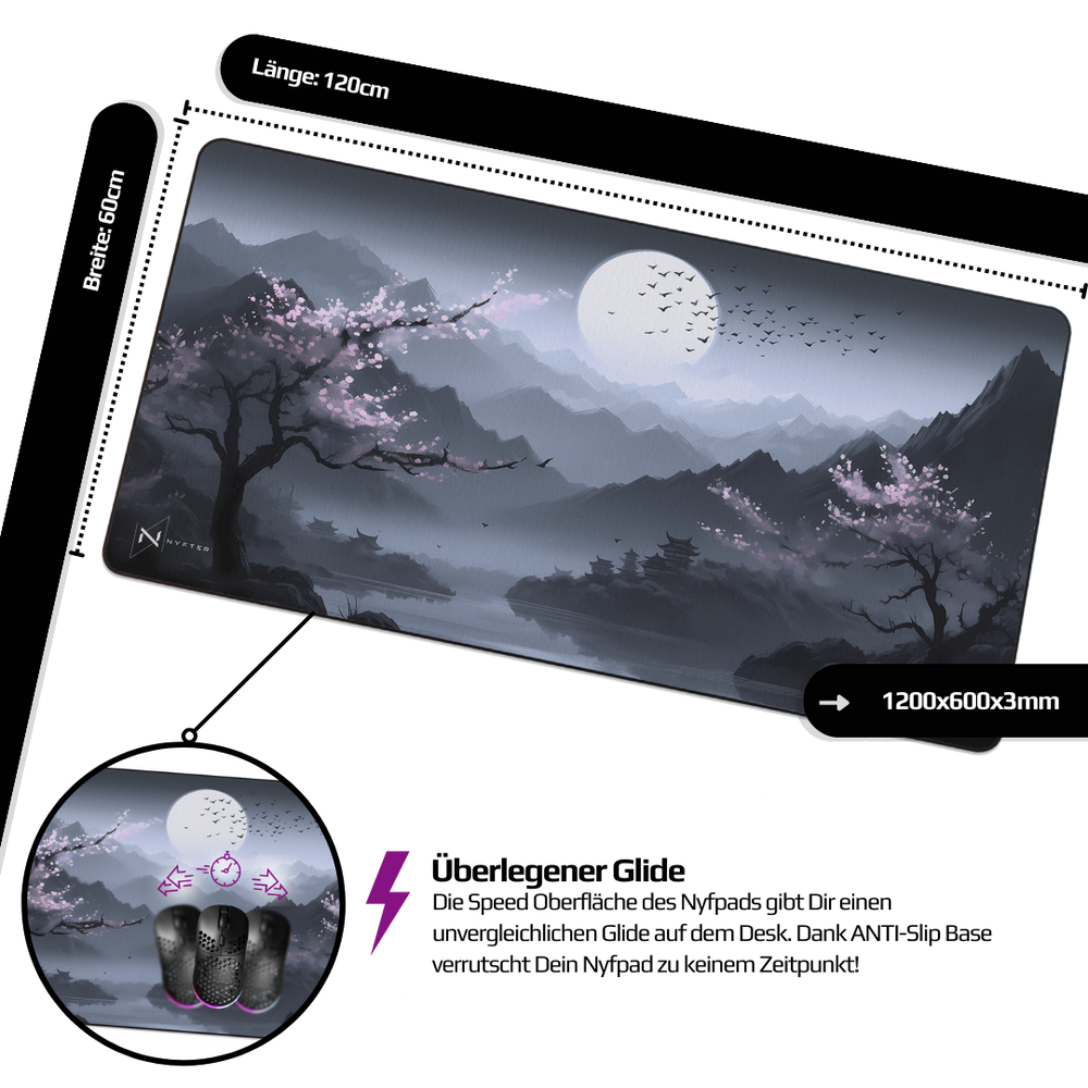 Nyfpad 3XL Sakura v3 Premium Gaming Mousepad